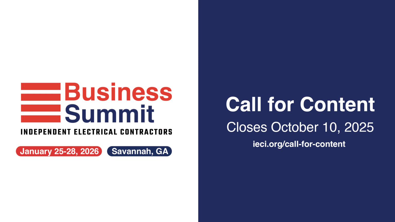 Call for Content IEC: Business Summit 2026 | IEC